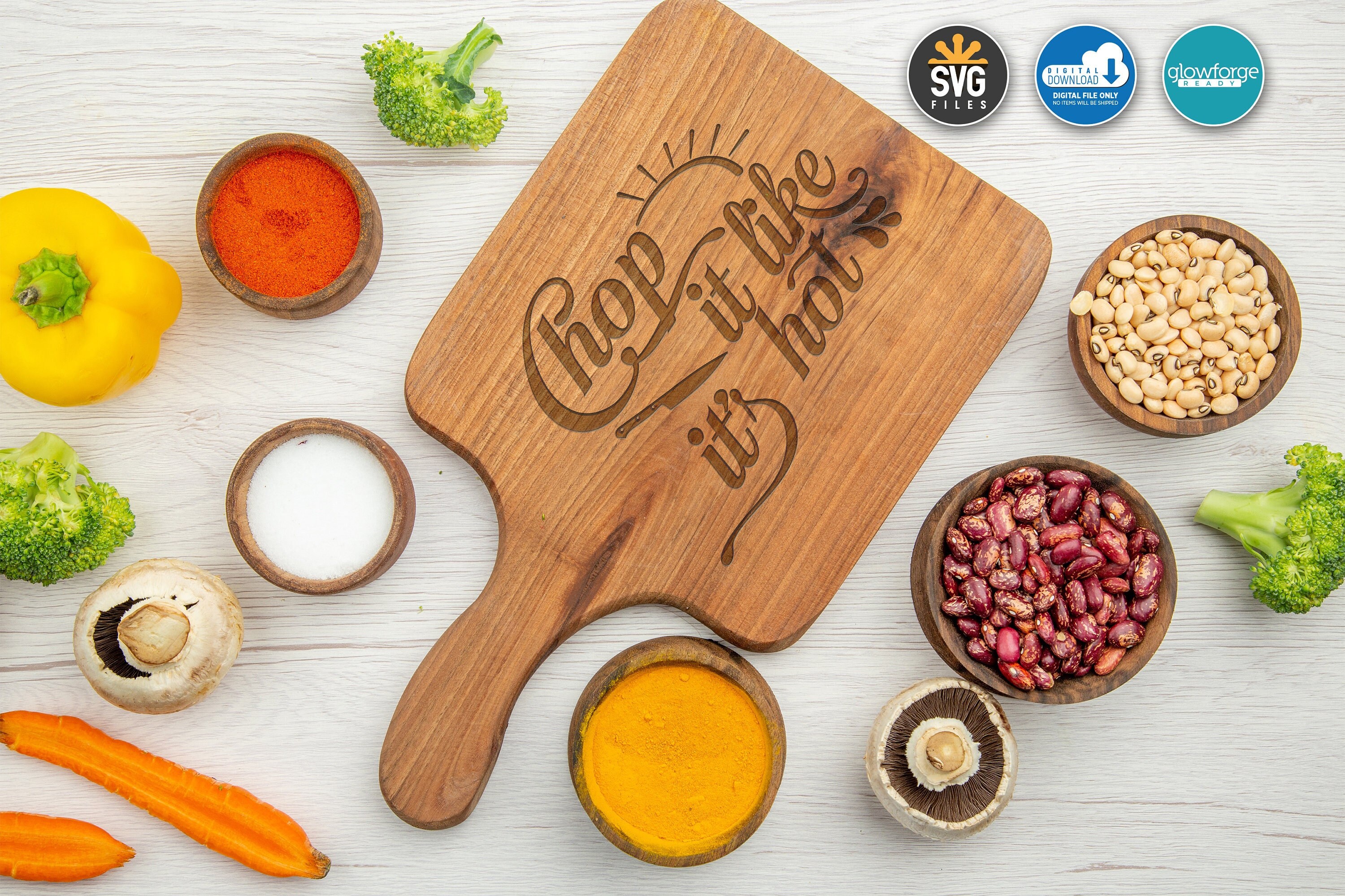 Cutting Board SVG File Engraved Message for a Happy Home Ready for ...