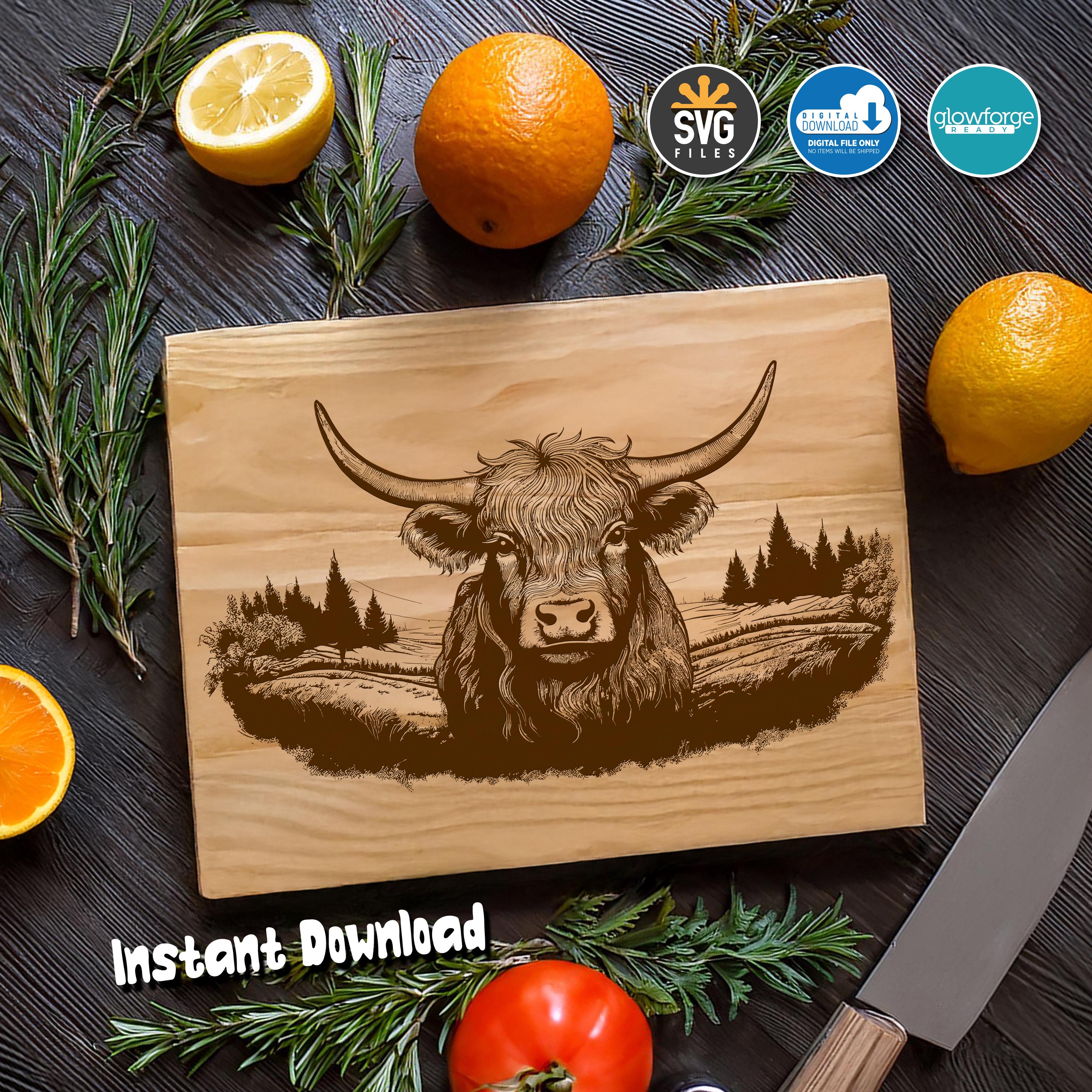 Highland Cow Bundle - Highlander Cow SVG, Cattle SVG, Cow Head & Face ...