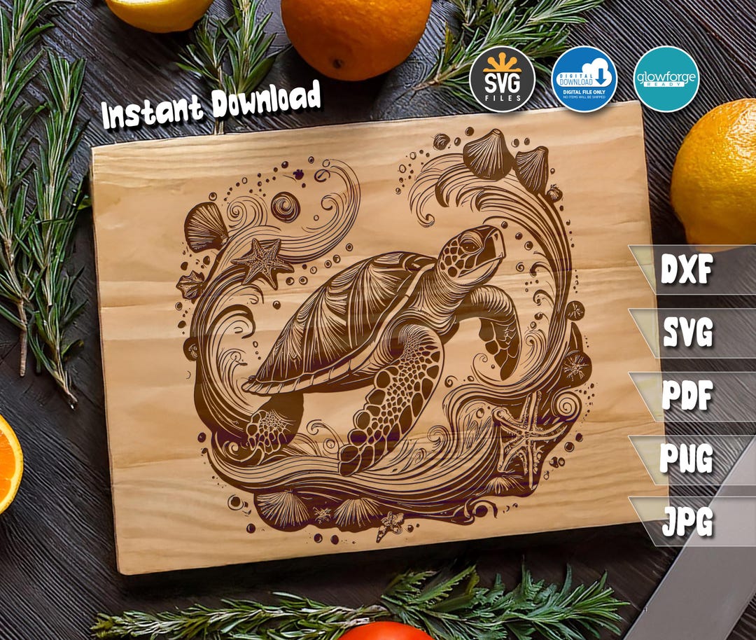 Sea Turtle Art - Sea Turtle SVG, Turtle PNG & Clipart for Cricut Projects | Marine Life Decor ...