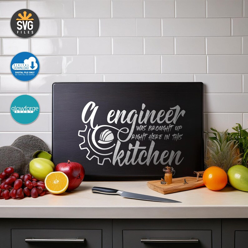 Engineer Graduation SVG File: Cutting Board Design (digital Download ...