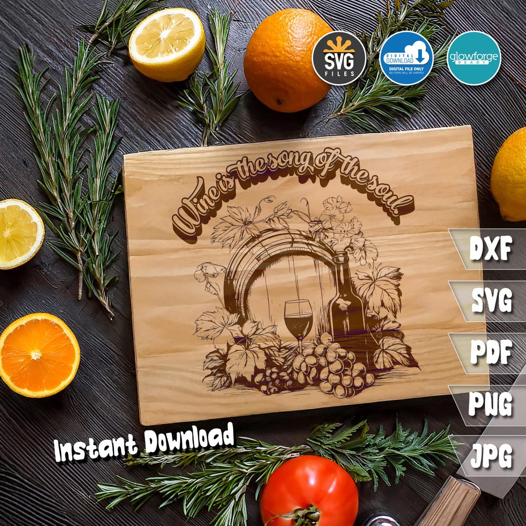Wine Cellar Art, Laser Cutting Boards, Laser Engraving File, Cutting ...