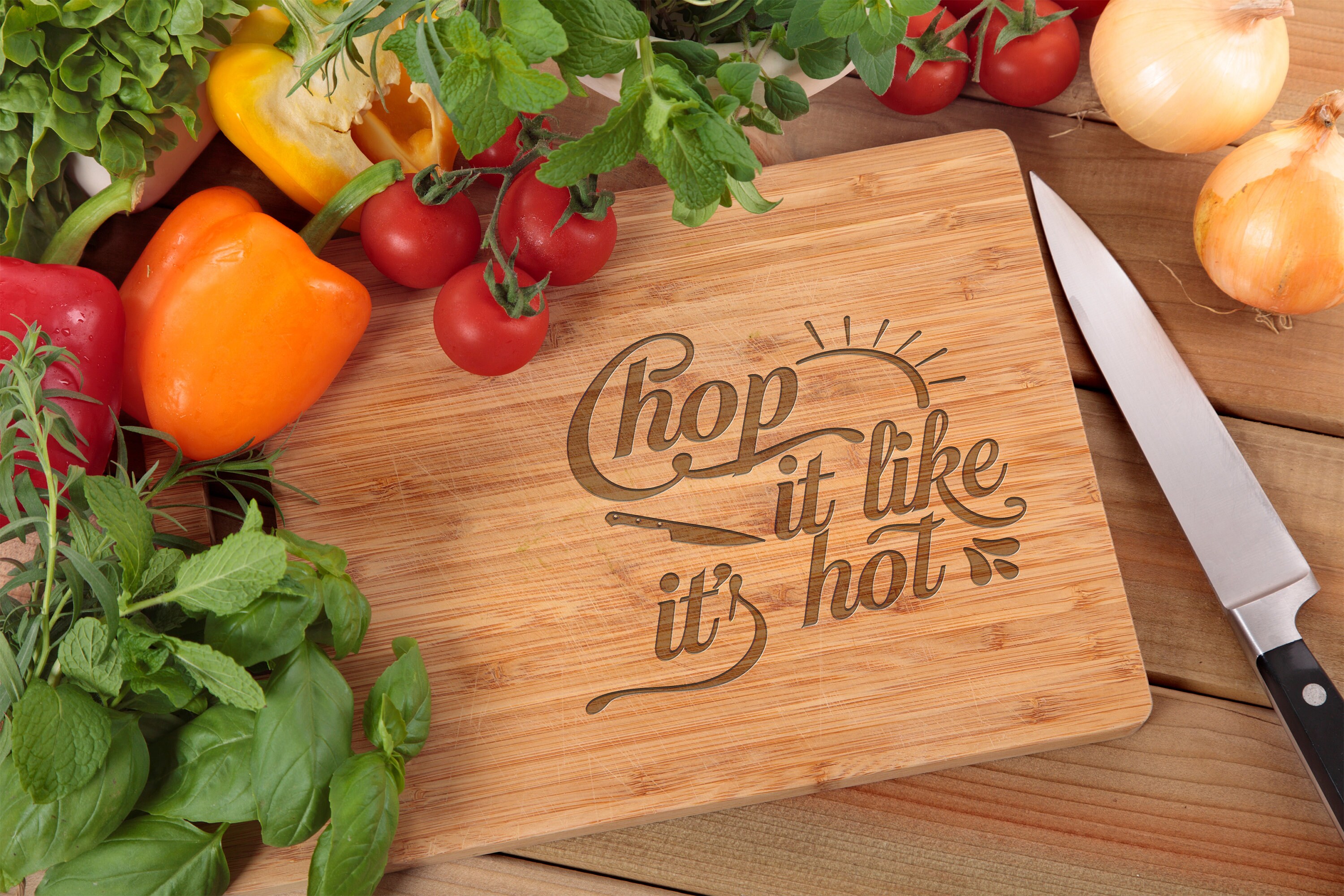 Cutting Board SVG File Engraved Message for a Happy Home Ready for ...