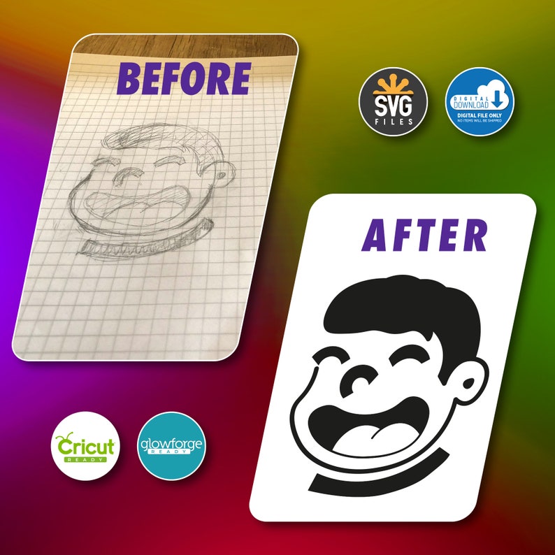 Custom Svg Files for Cricut and Glowforge, Silhouette Cut File, Logo ...