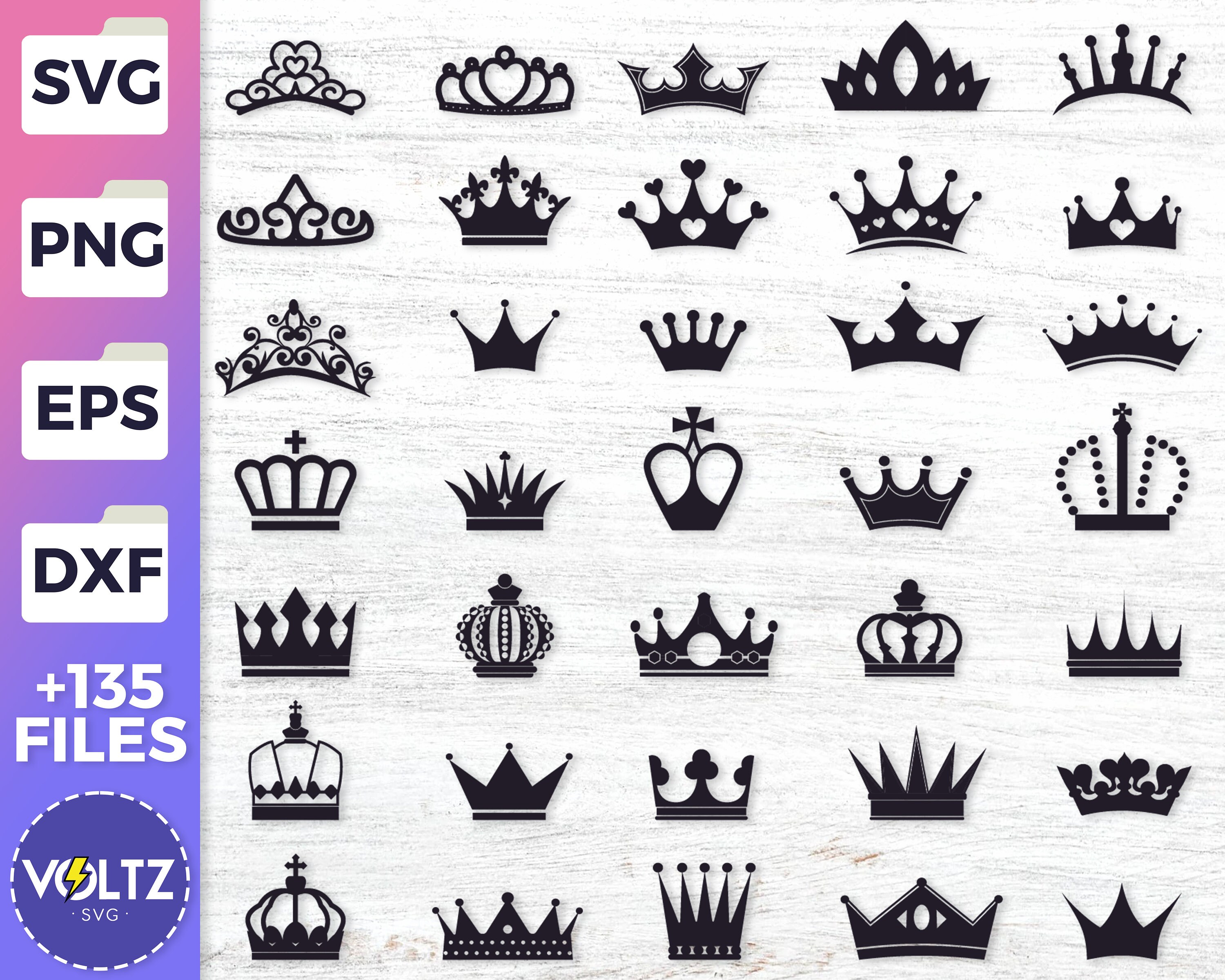 Royal Crown SVG Princess Tiara SVG King Crown Queen Crown - Etsy Norway