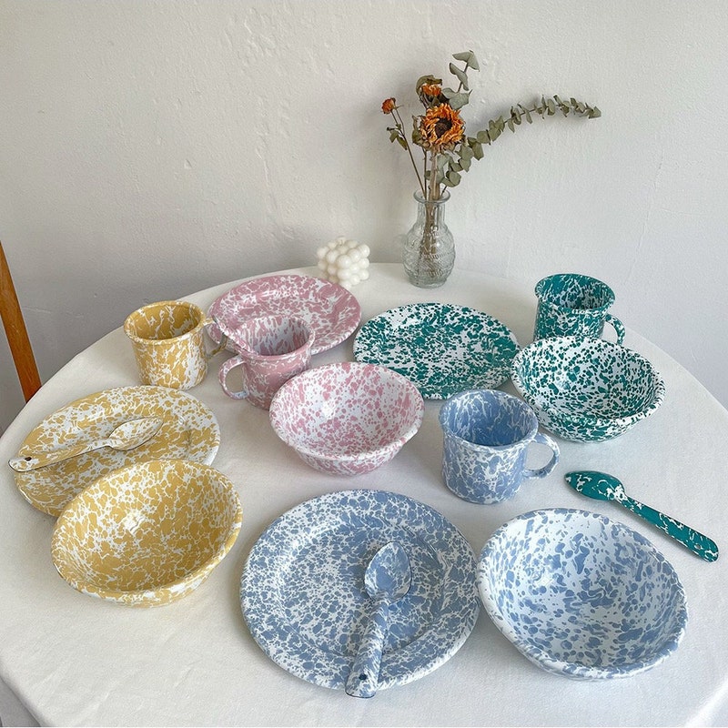 Splattered Dinnerware - Etsy