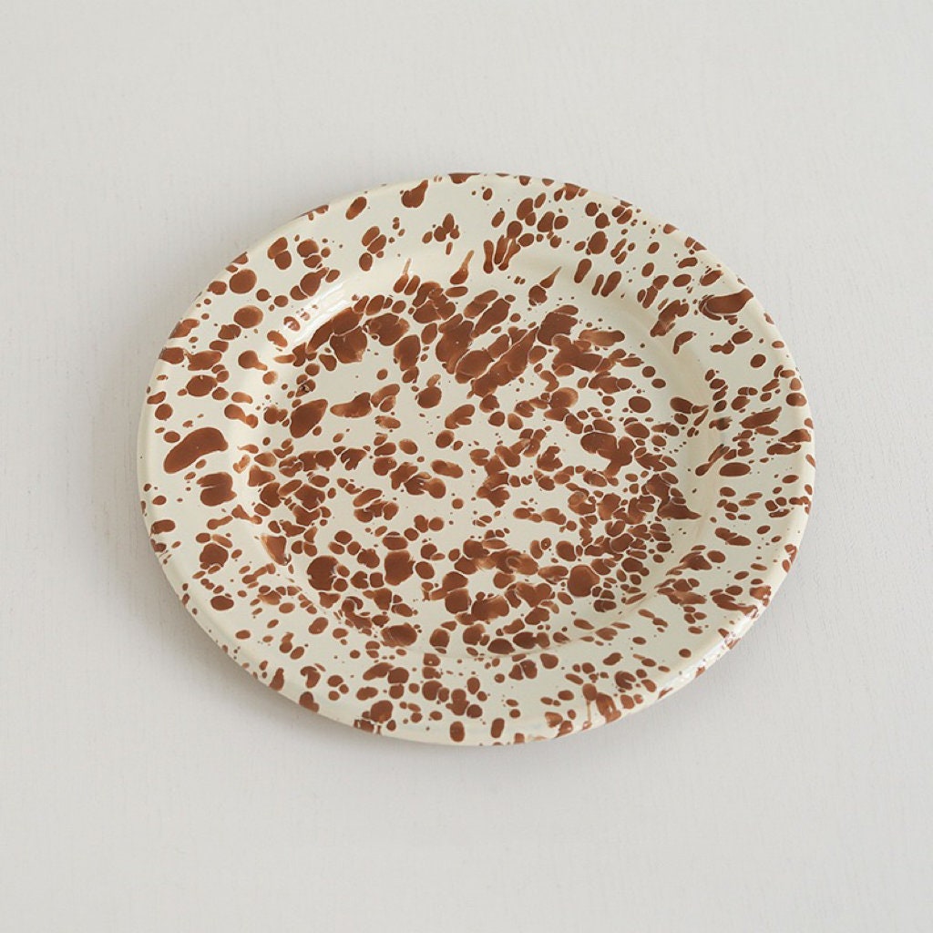 Enamelware Splatter Dinnerware Set Marbled Camping Vintage Plate Bowl ...