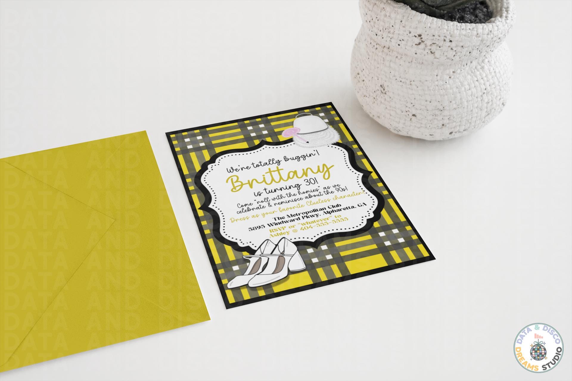 Clueless Invitation - Birthday - Canva Templates | 3 Designs | Cher ...