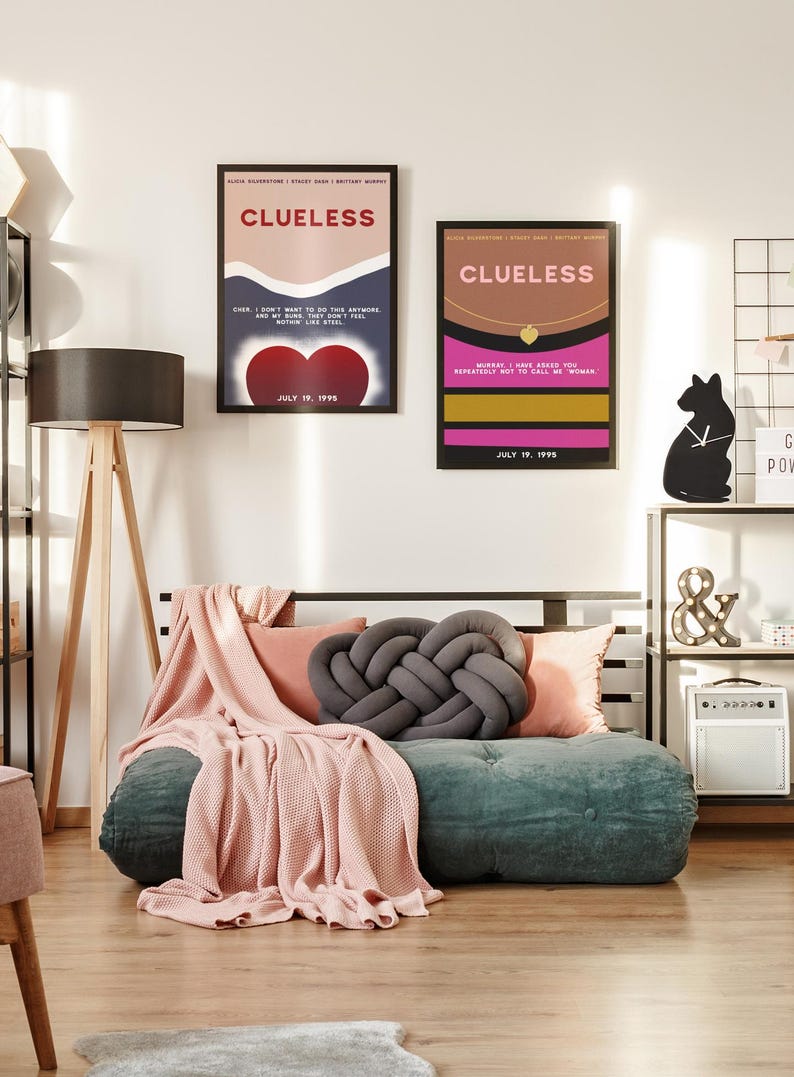 Clueless Printable Poster Set of 3 | Cher, Dionne, Tai Digital Art ...