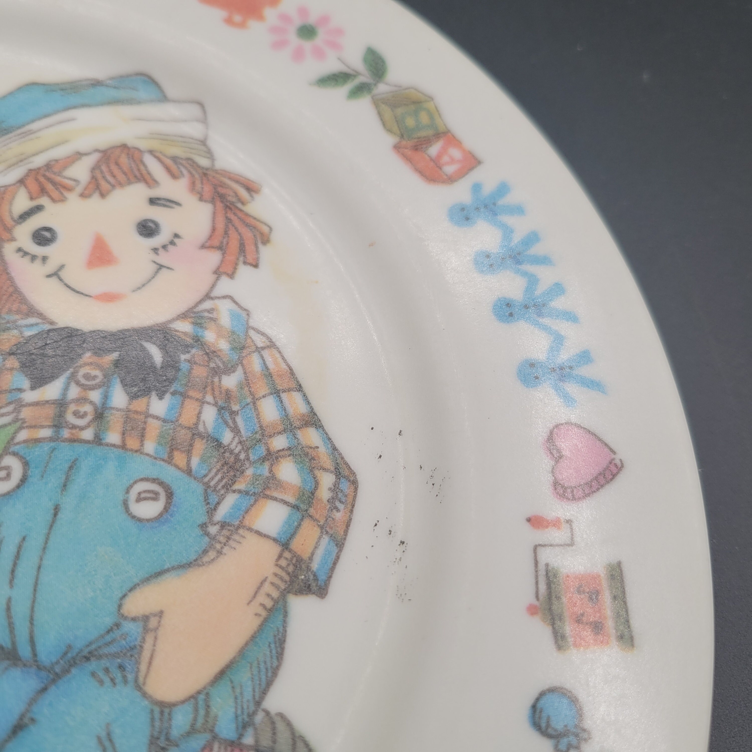 1969 Raggedy Anne and Andy Plate - Etsy