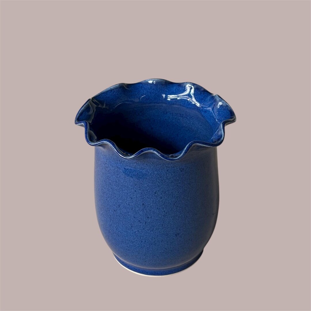 Deep Blue Vase - Etsy