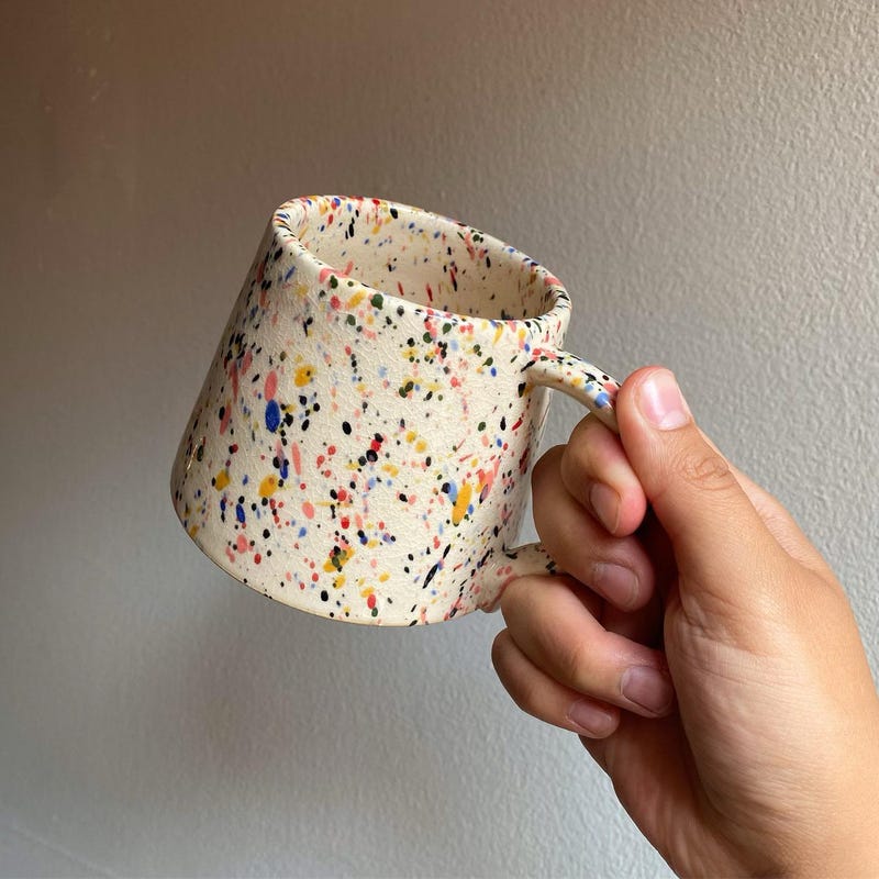 Ceramic Mug Splatter Paint - Etsy