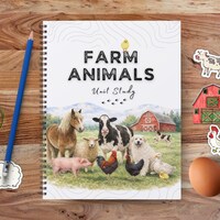 Farm Animal Unit BUNDLE, Nature Study, Math, Language Arts, Handwriting ...