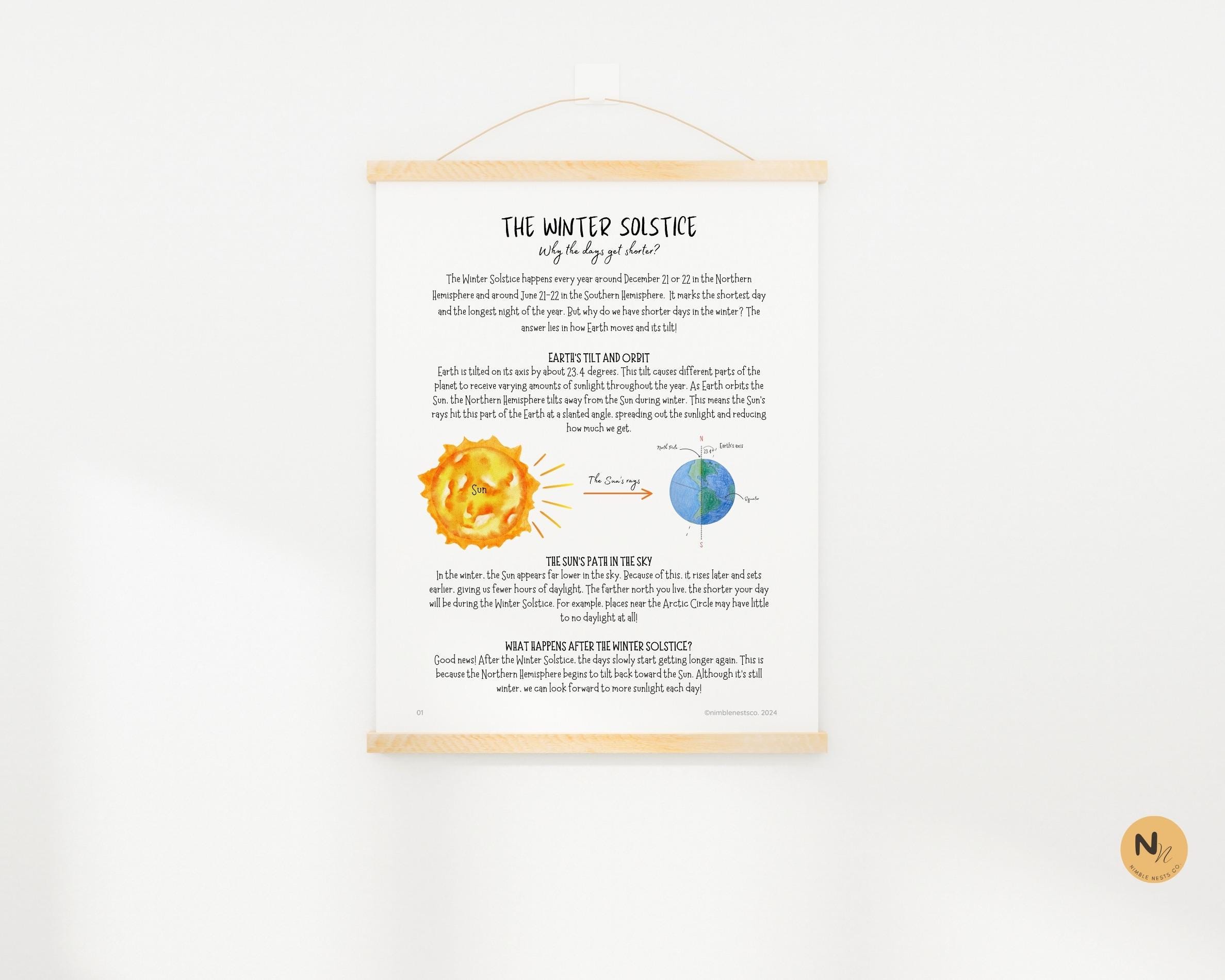 Winter Solstice Mini Unit Study, Solstice & Equinox Study, Winter ...