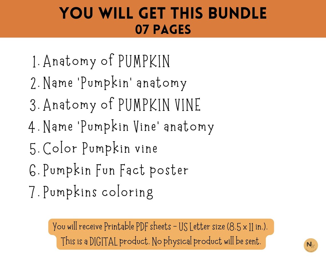 Pumpkin Study, Parts of a Pumpkin, Fall Homeschool, Fall Activity ...