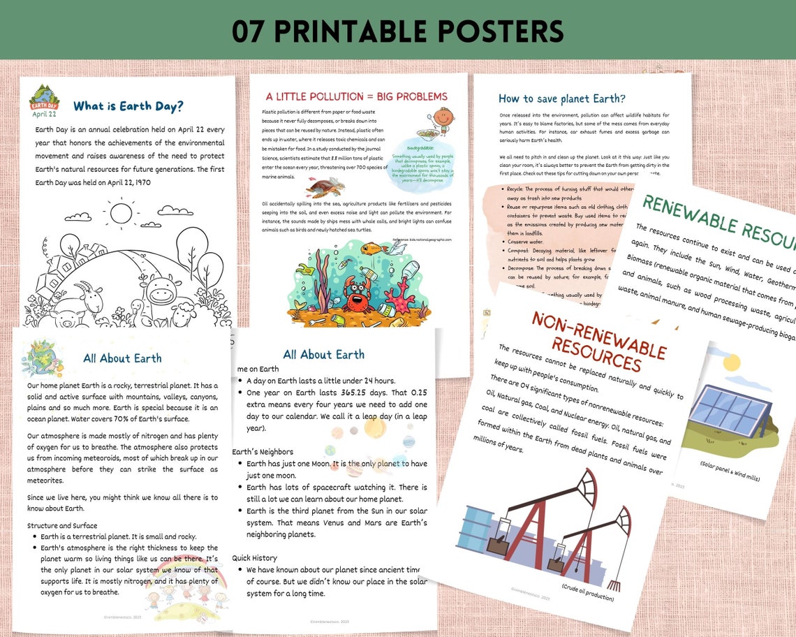 Earth Day Activities, Earth Day Coloring for Kids, Earth Day Printable ...