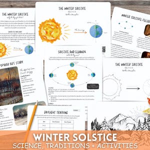 Winter Solstice Mini Unit Study, Solstice & Equinox Study, Winter ...
