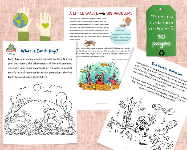 Earth Day Activities, Earth Day Coloring for Kids, Earth Day Printable ...