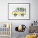 School Bus Printable, Yellow School Bus Print, Kids Room Decor Boys ...