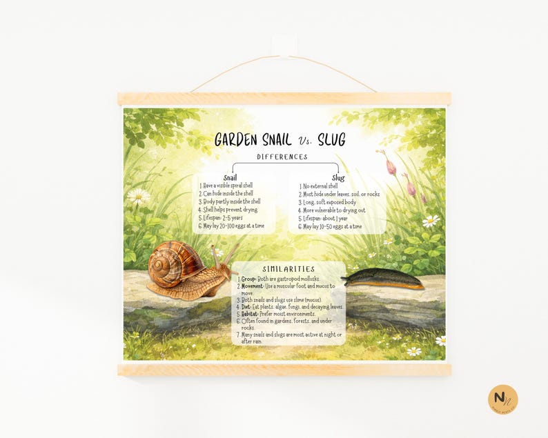 Snail & Slug Unit: Snail Anatomy and Lifecycle, Mollusk Unit Study ...