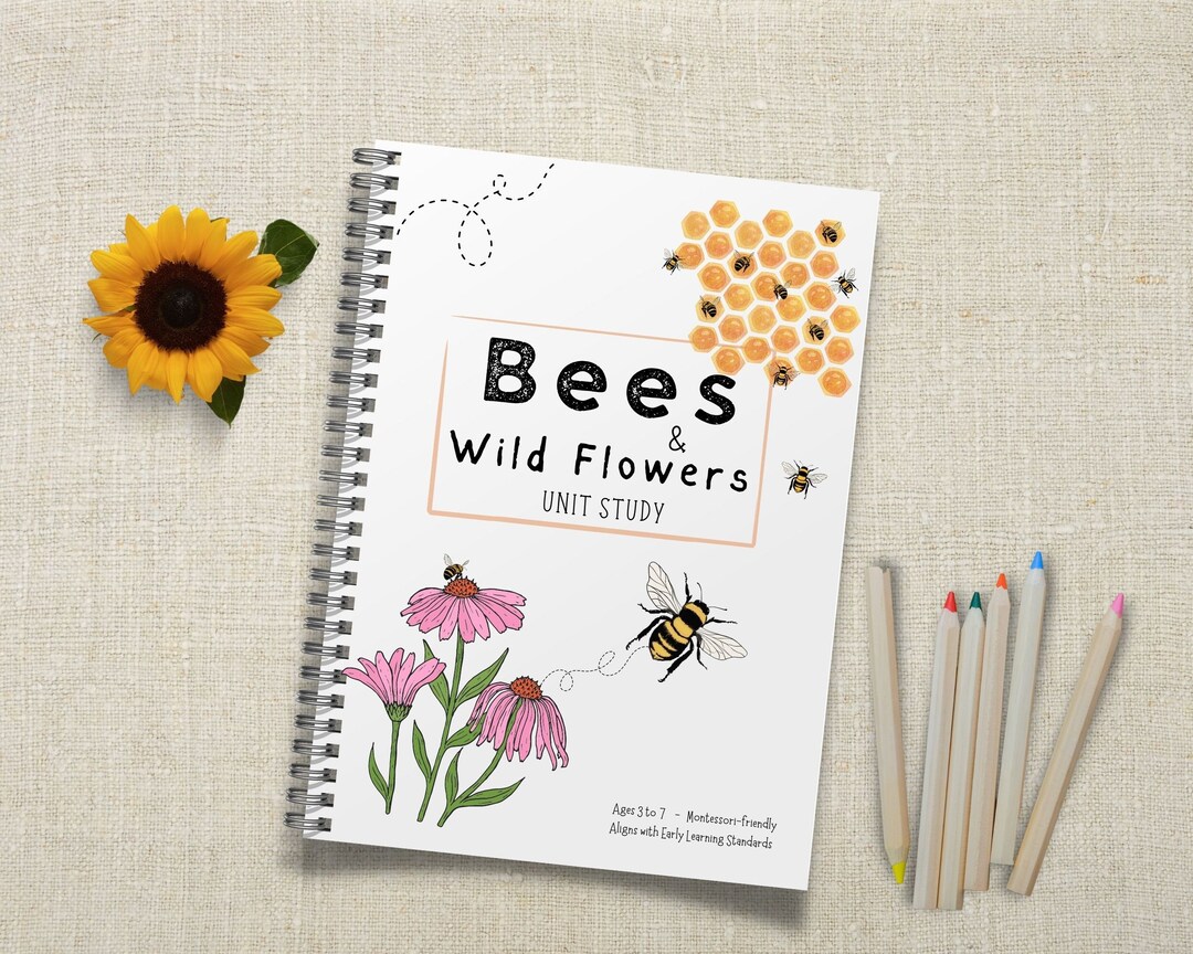 Bees & Wildflowers Unit Study: Spring Activity Pack (PDF) - Etsy