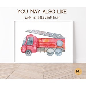 School Bus Printable, Yellow School Bus Print, Kids Room Decor Boys ...
