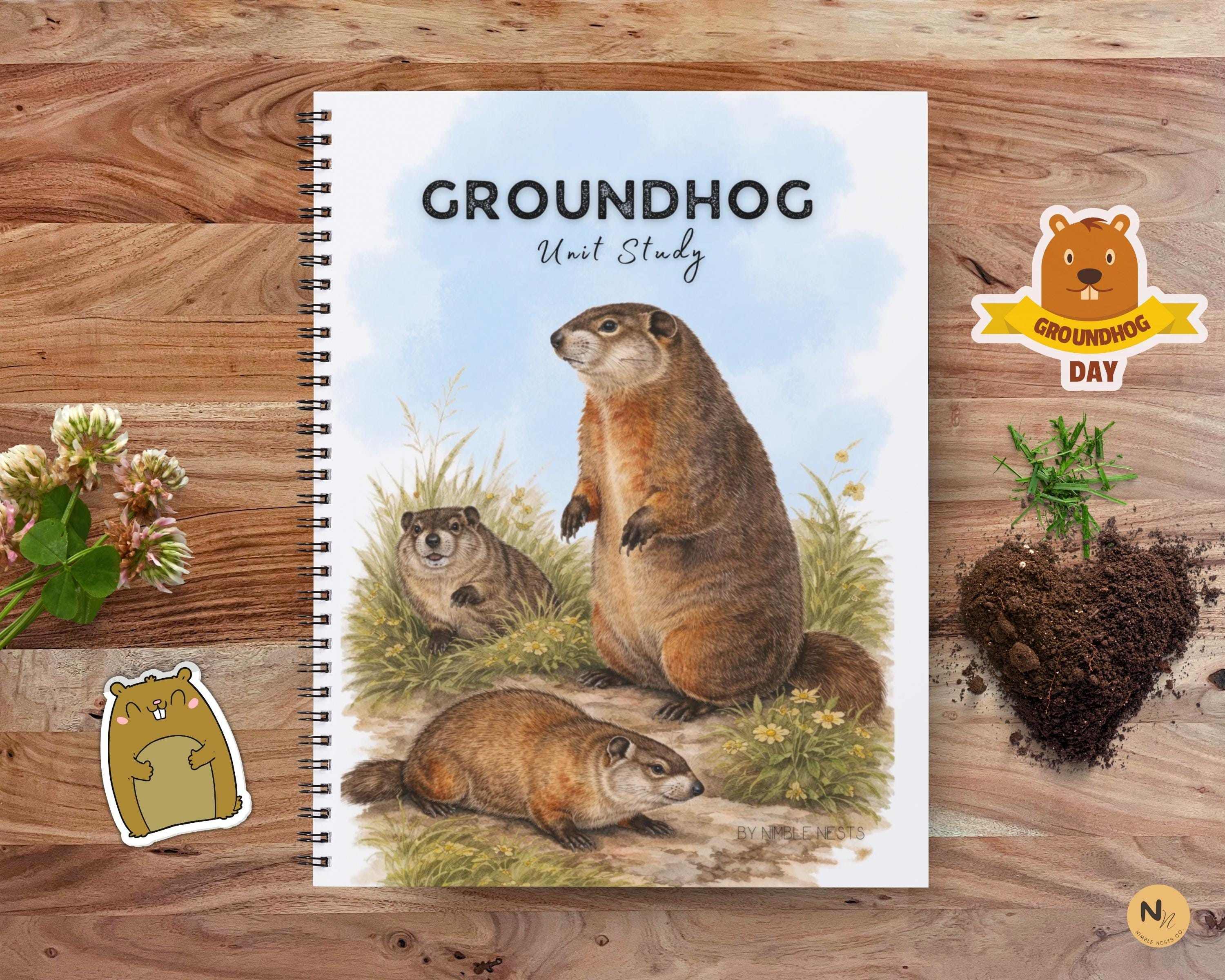 Groundhog Day Unit Study Printable: Anatomy, Life Cycle, Hibernation ...