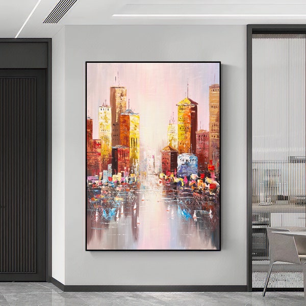 Abstract Cityscape - Etsy