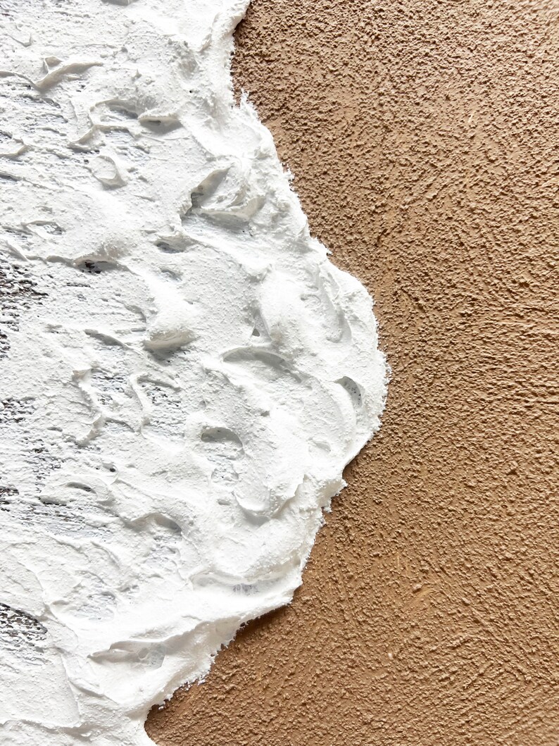 Large Wall Art Abstract Ocean Painting 3D Ocean Texture - Etsy