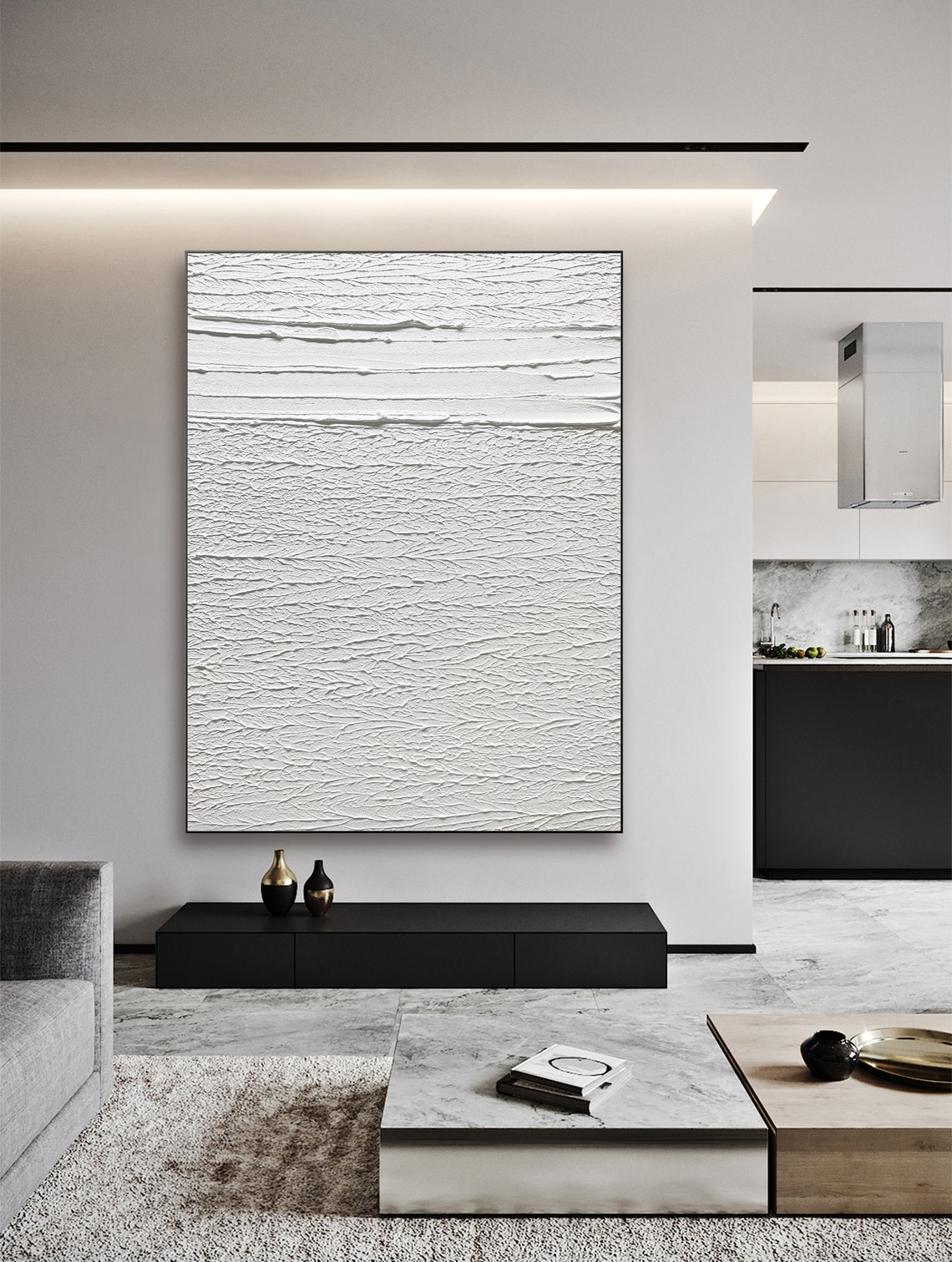White Abstract Wall Artwhite Textured Wall Artwhite Abstract - Etsy