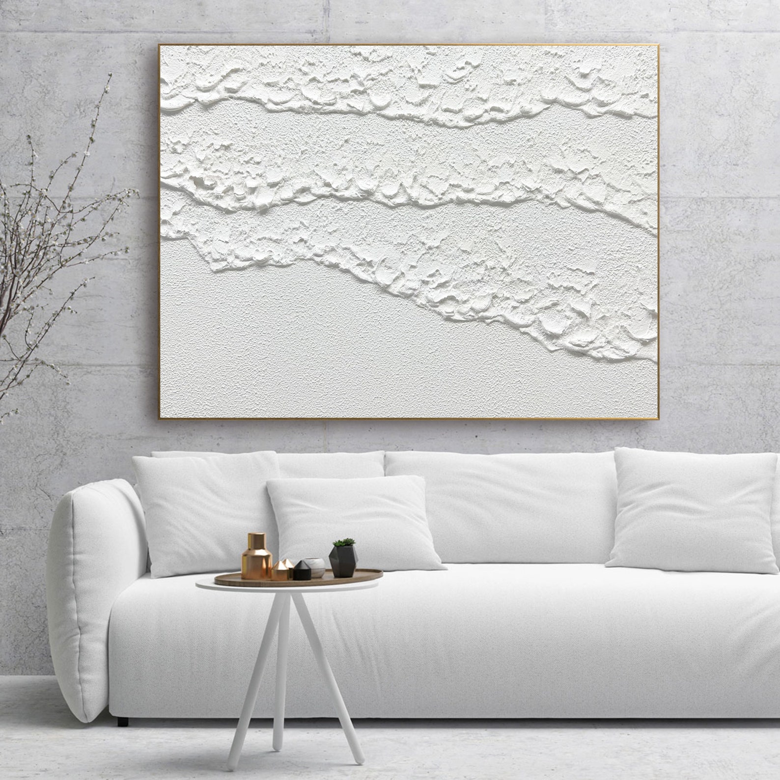 White Abstract Wall Art White Textured Wall Art White Abstract - Etsy