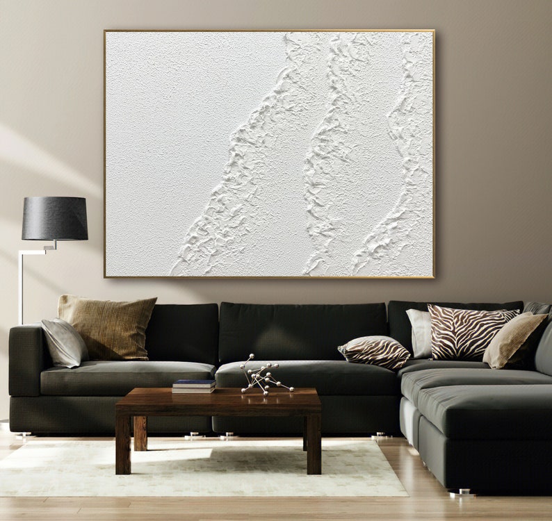 White Abstract Wall Art White Textured Wall Art White Abstract - Etsy