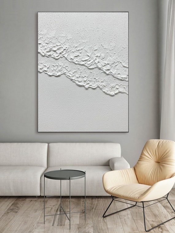 White Abstract Wall Art White Textured Wall Art White Abstract - Etsy