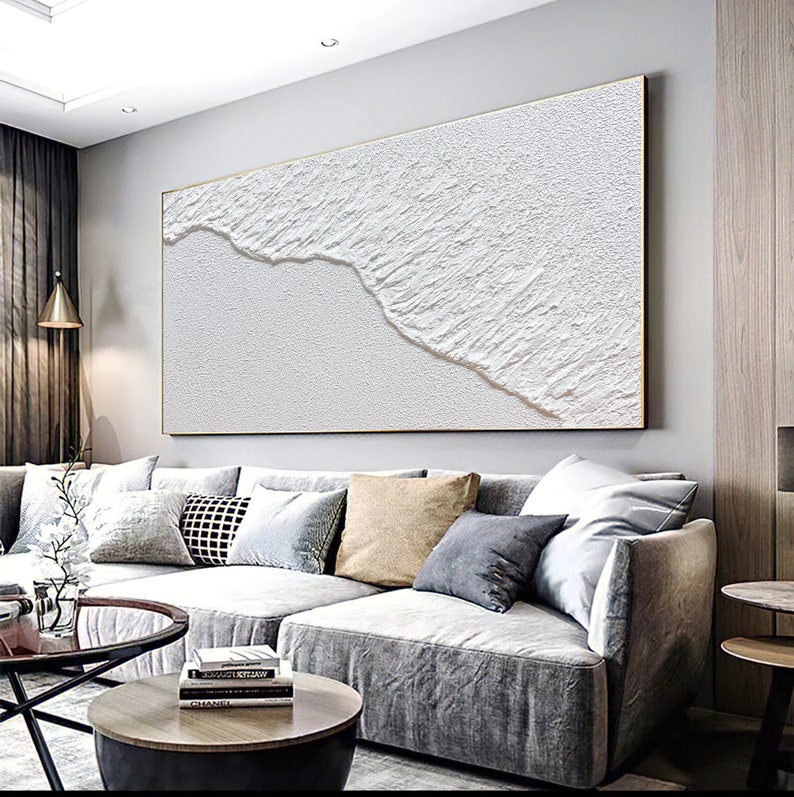 White Abstract Wall Art White Textured Wall Art White Abstract - Etsy