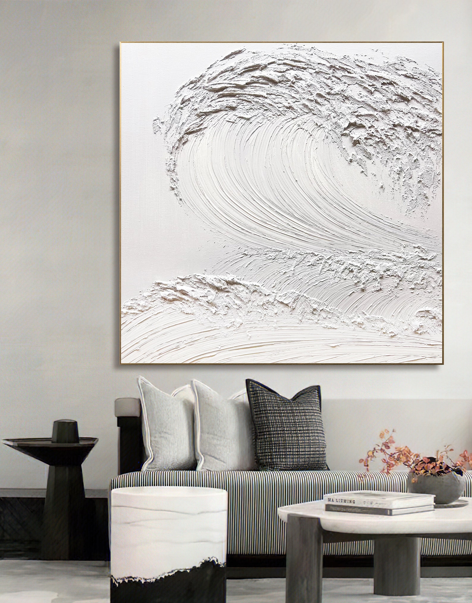 White Abstract Wall Art White Textured Wall Art White Abstract - Etsy