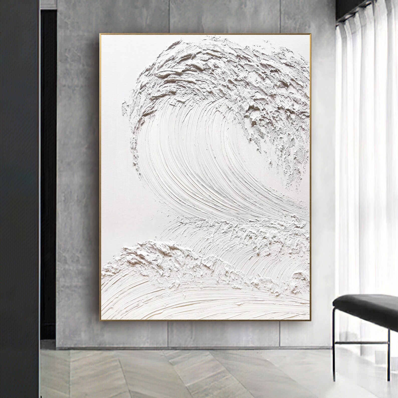 White Abstract Wall Art White Textured Wall Art White Abstract - Etsy