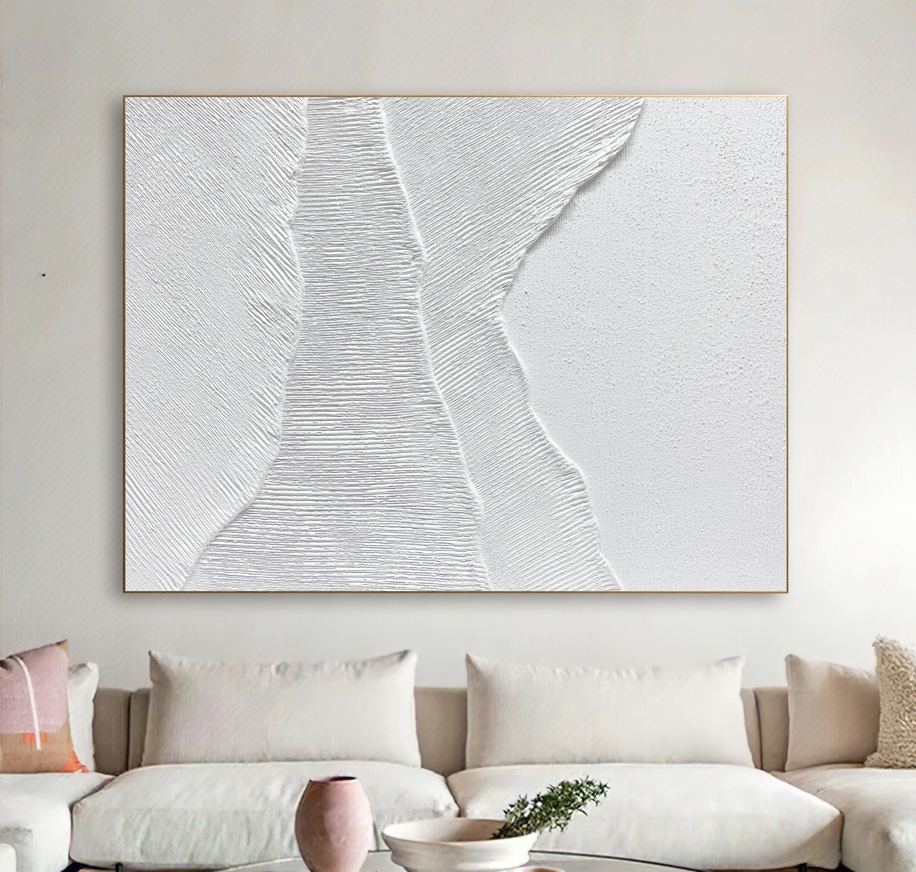 White Abstract Wall Art White Textured Wall Art White Abstract - Etsy