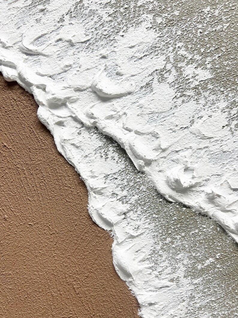 Large Wall Art Abstract Ocean Painting 3D Ocean Texture - Etsy