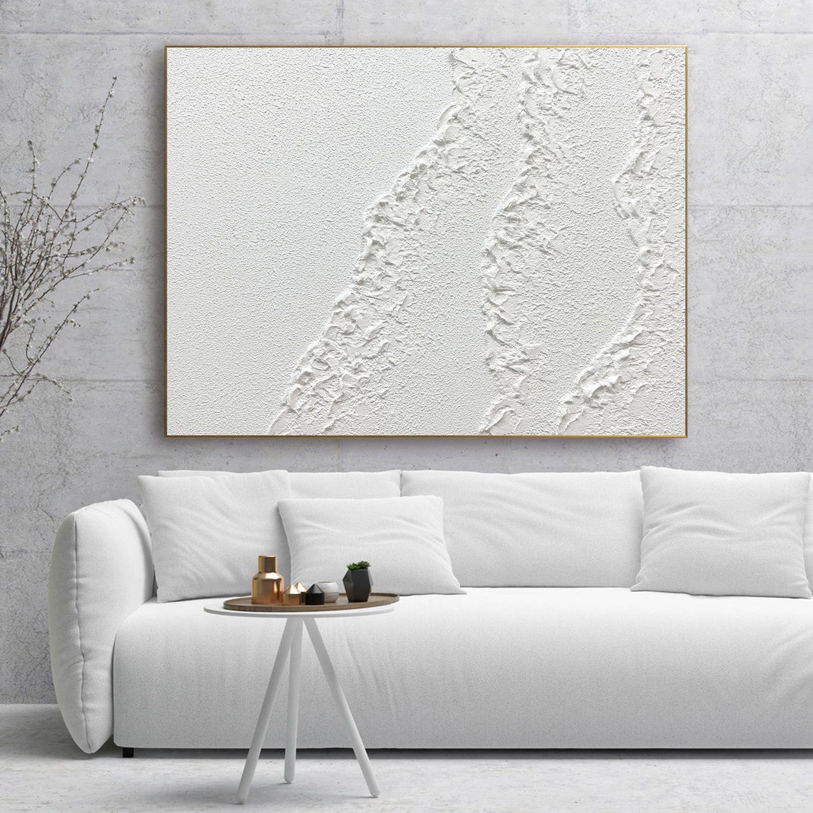 White Abstract Wall Art White Textured Wall Art White Abstract - Etsy