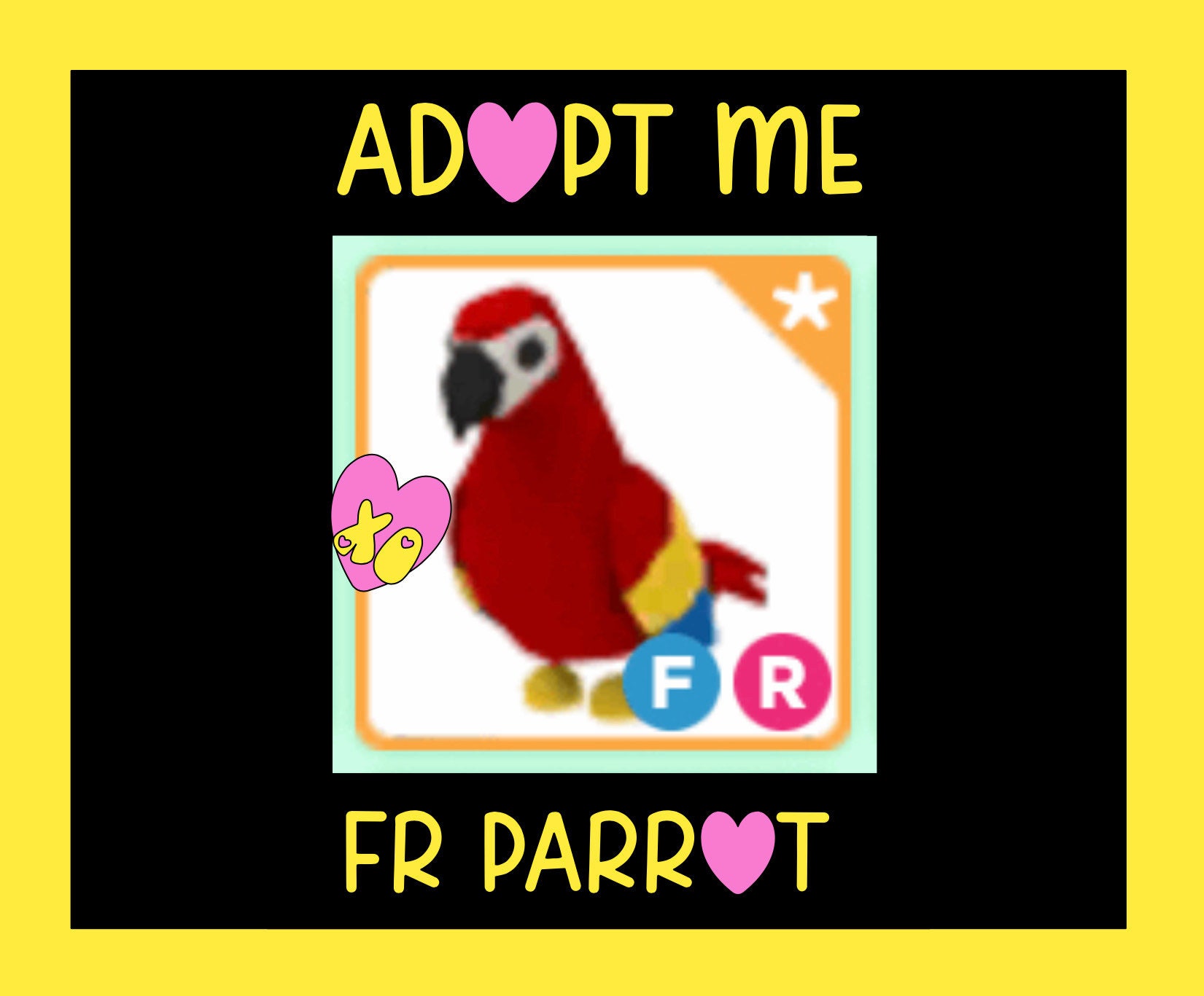 Fly Ride Parrot Adopt Me Digital Print - Etsy