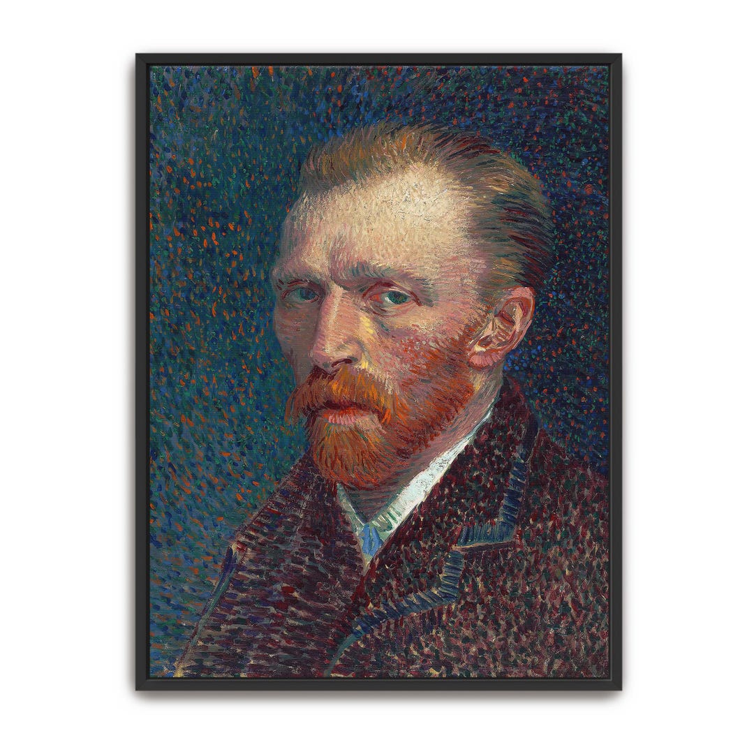 Vincent Van Gogh Framed Canvas Print: Self-portrait of Vincent Van Gogh ...