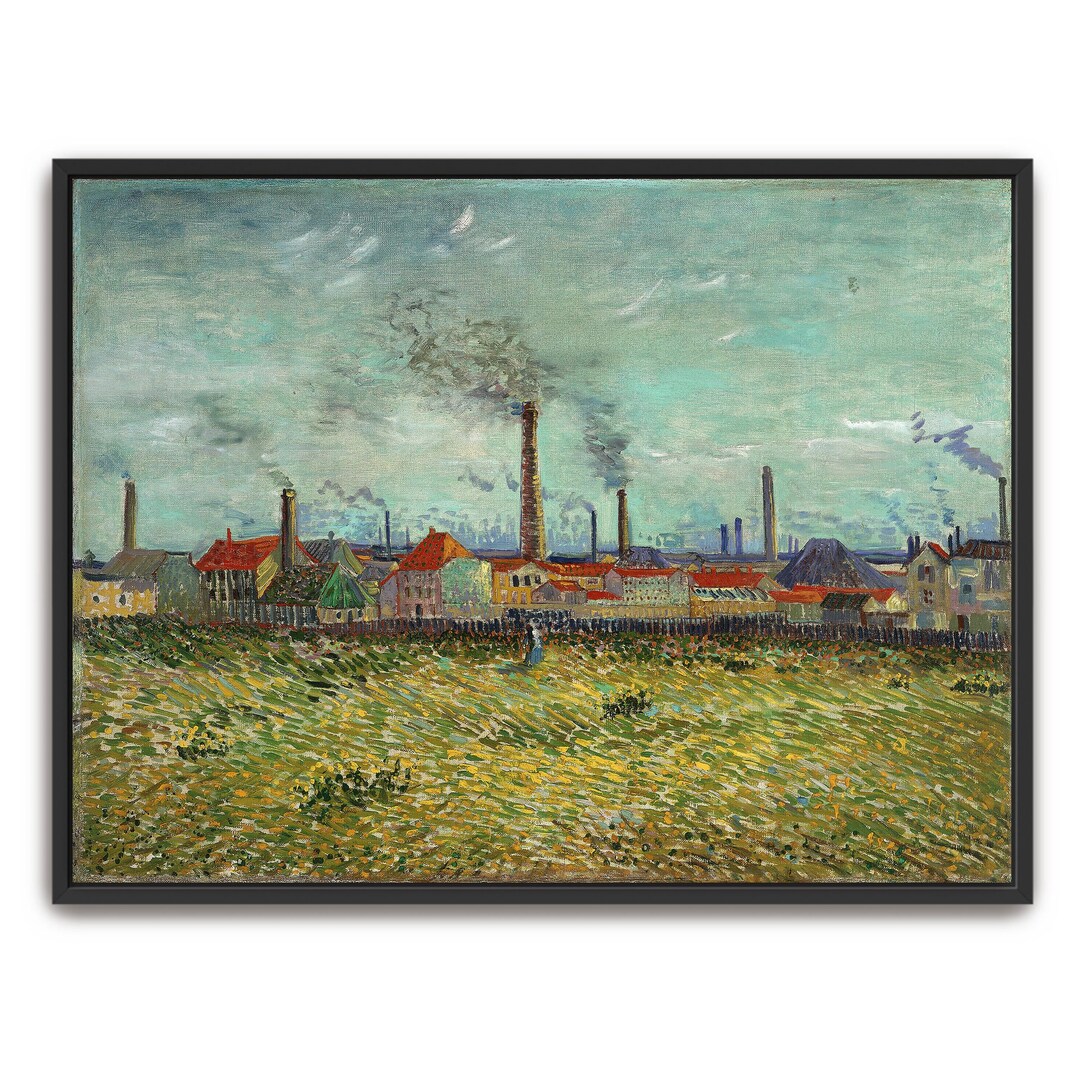 Vincent Van Gogh Framed Wall Art: Factory Buildings With Smoke ...