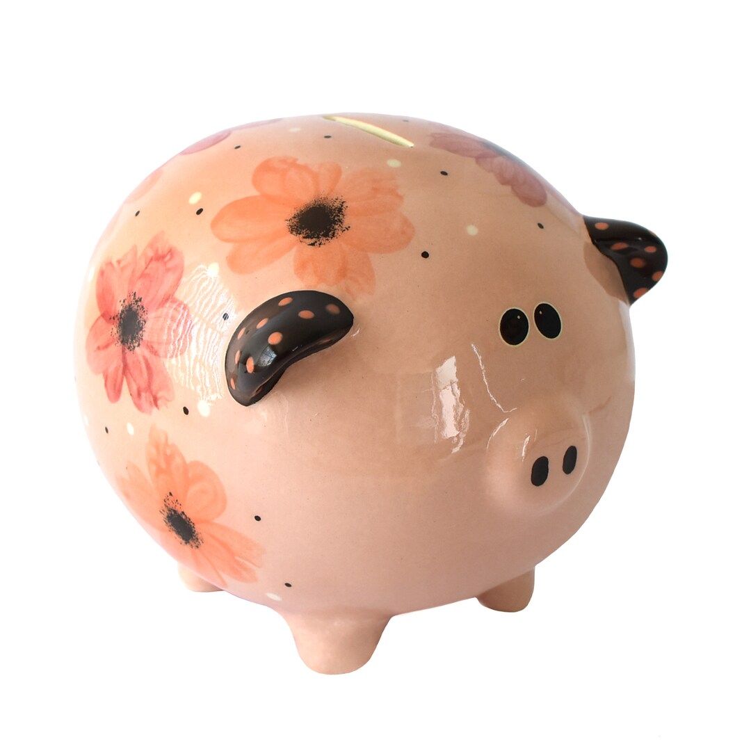 Chonchito Rosita, Artisan Ceramic Piggy Piggy Bank for Children, to ...
