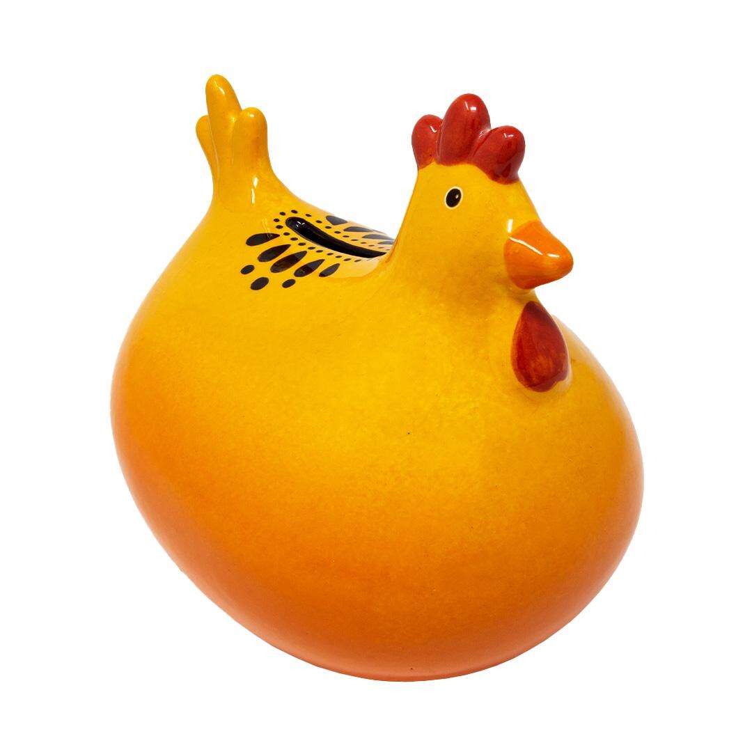 "yema" Hen / Handmade, Free-range Ceramic Piggy Bank / Chicken Lover ...