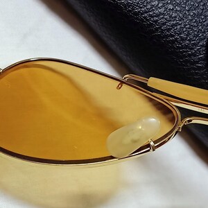 Ray Ban Bausch Lomb Gold all Weather Ambermagic Outdoorsman B&L Yellow ...