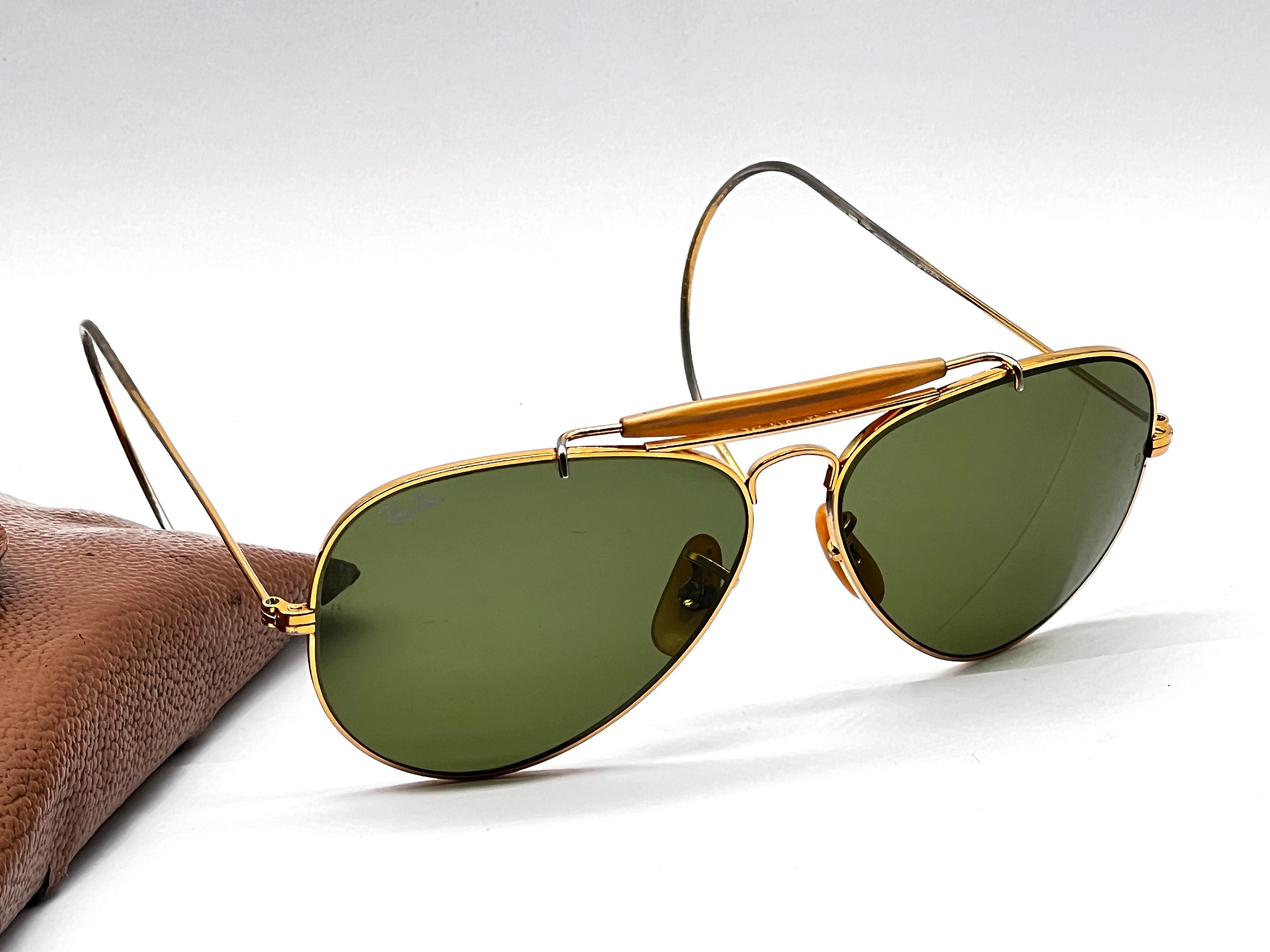 Vintage B&L Ray Ban Outdoorsman Driving Green B-15 Made in Usa - Etsy