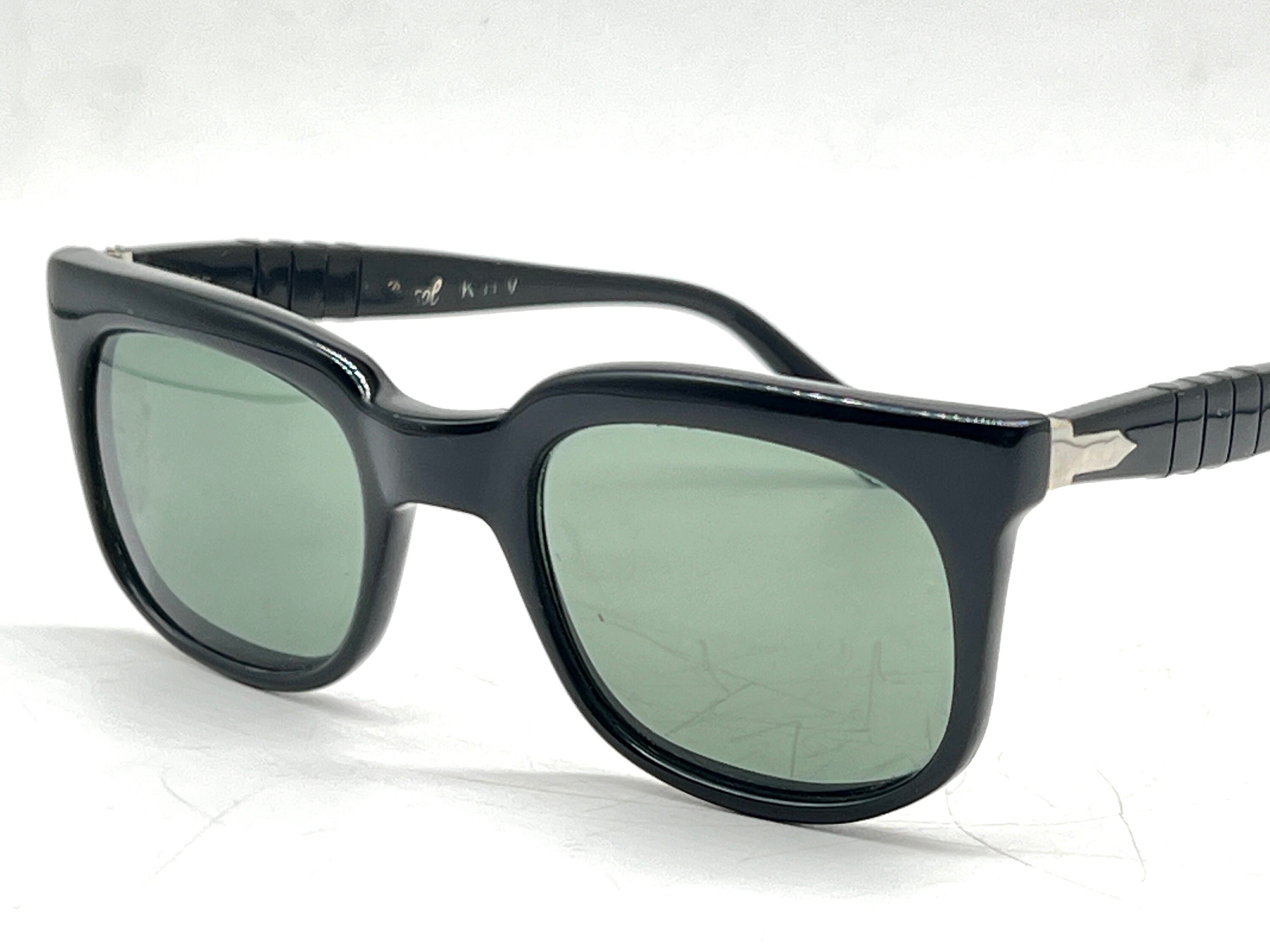 PERSOL RATTI Meflecto 6235 Vintage Sunglasses Man's Frame Black Acetat ...