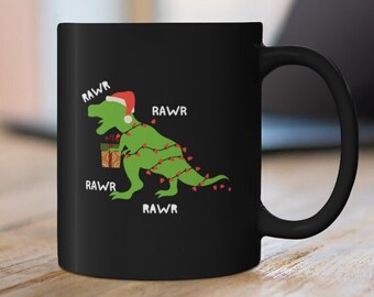 Santa T Rex Mug - Etsy