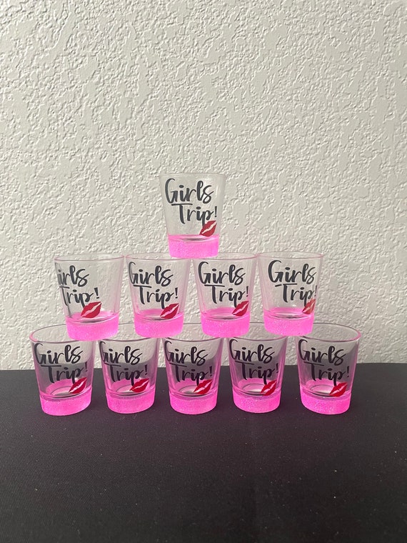 Girls Trip Shot Glasses Girls Trip Shot Glass Birthday Girl - Etsy