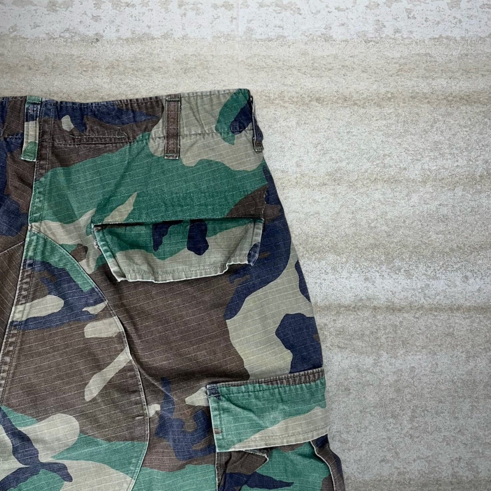 Vintage Military Camo Tactical Pants Baggy Double Knees Cargos Small ...