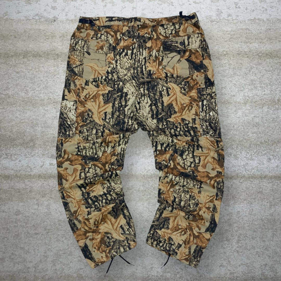 Vintage Sniper Hunting Camo Tactical Pants 46x32 Baggy Wide Leg Fit ...